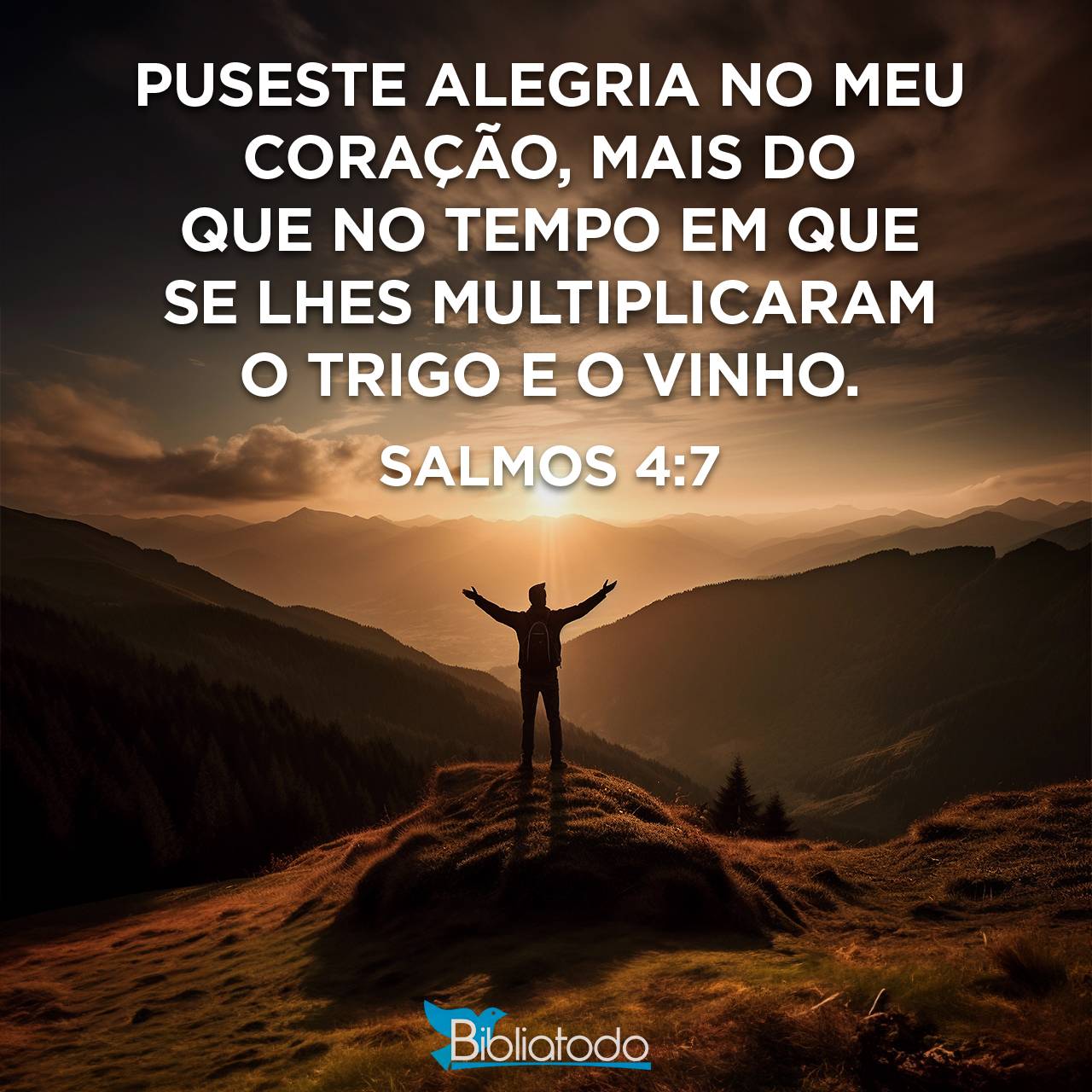 Salmos 4:7 Referências Cruzadas da Bíblia | Conexões Versículo a ...