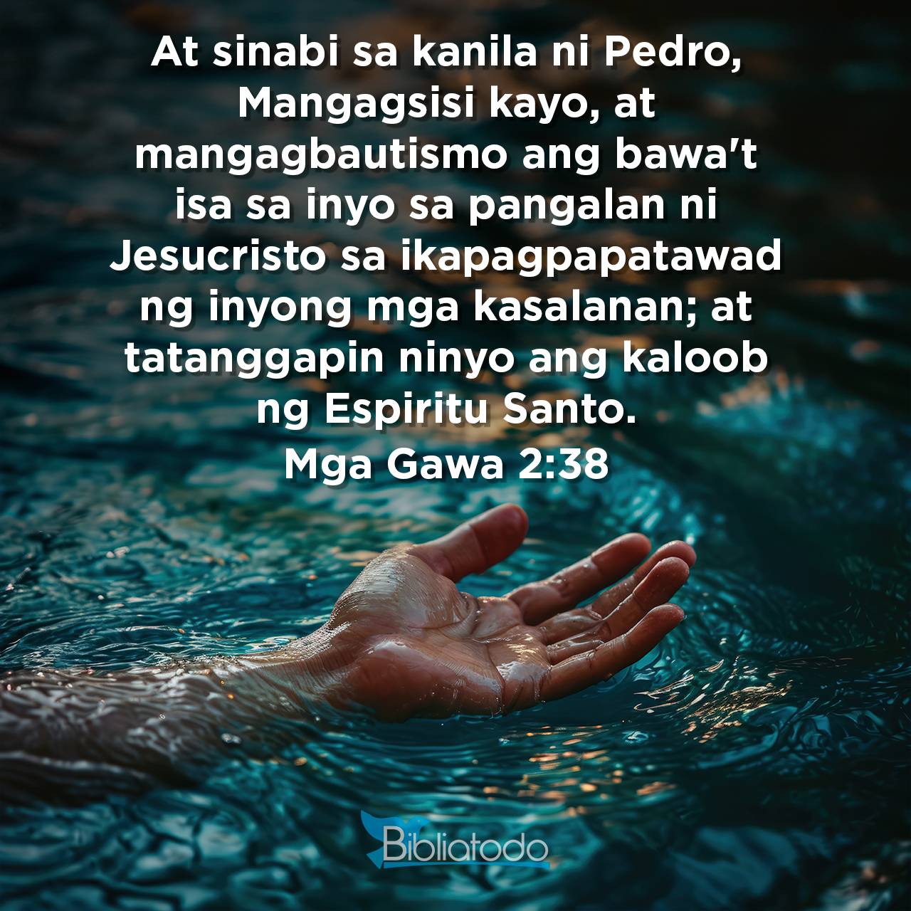 Mga Gawa 2:38 RTPV05 - Sumagot si Pedro, “Pagsisihan ninyo't talikuran ...